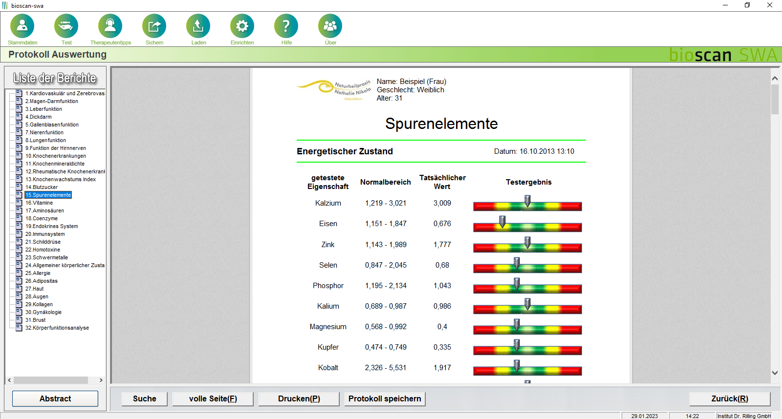 Bioscan-Analyse – Naturheilpraxis Nikola